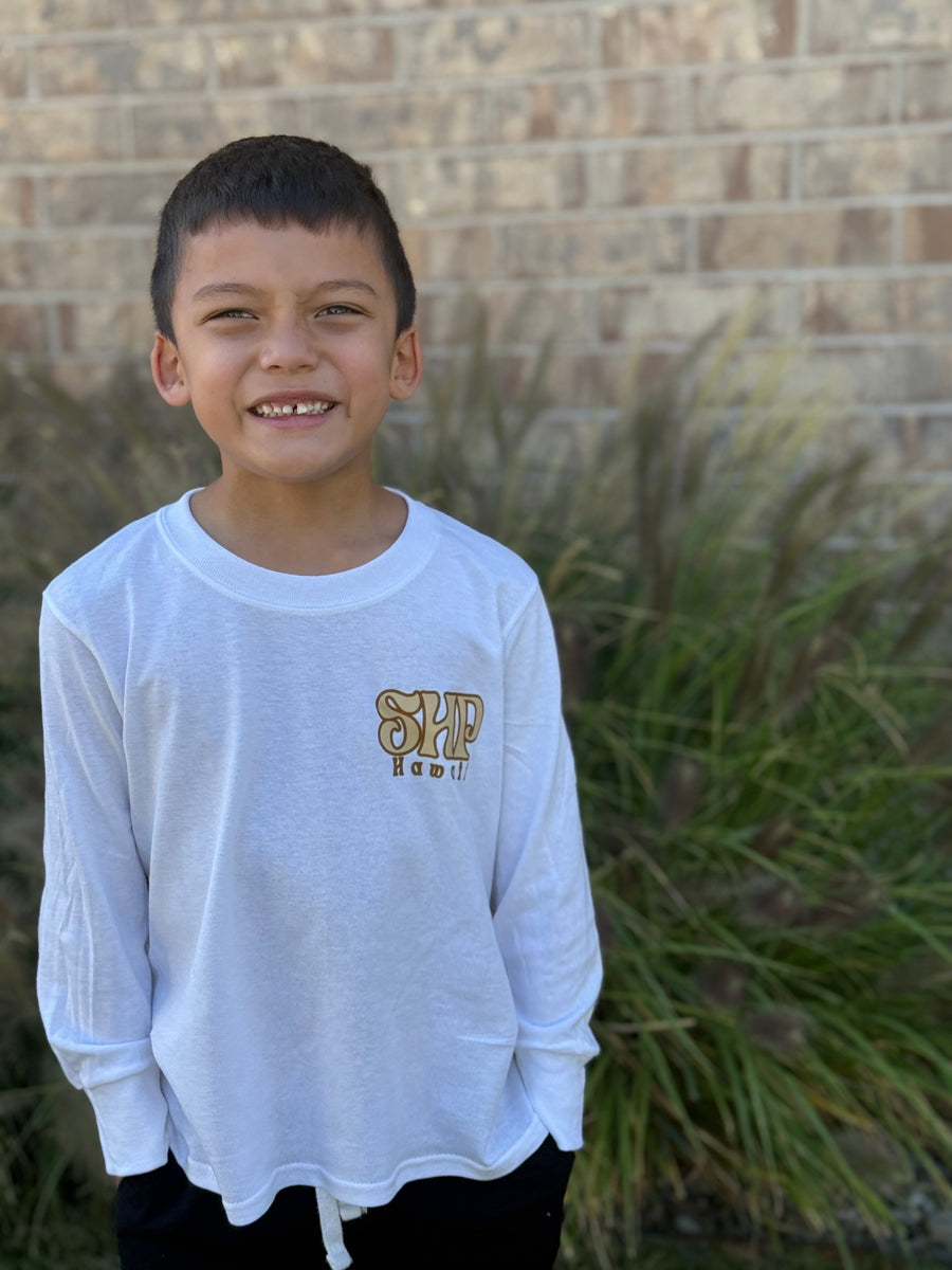 Youth Long-sleeve Wavy Tee – Stay Humble Pray